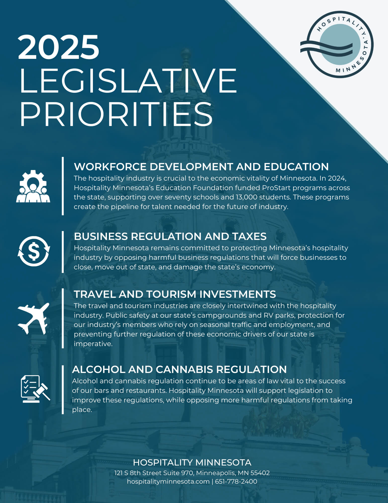 Legislative Priorities - Hospitality Minnesota